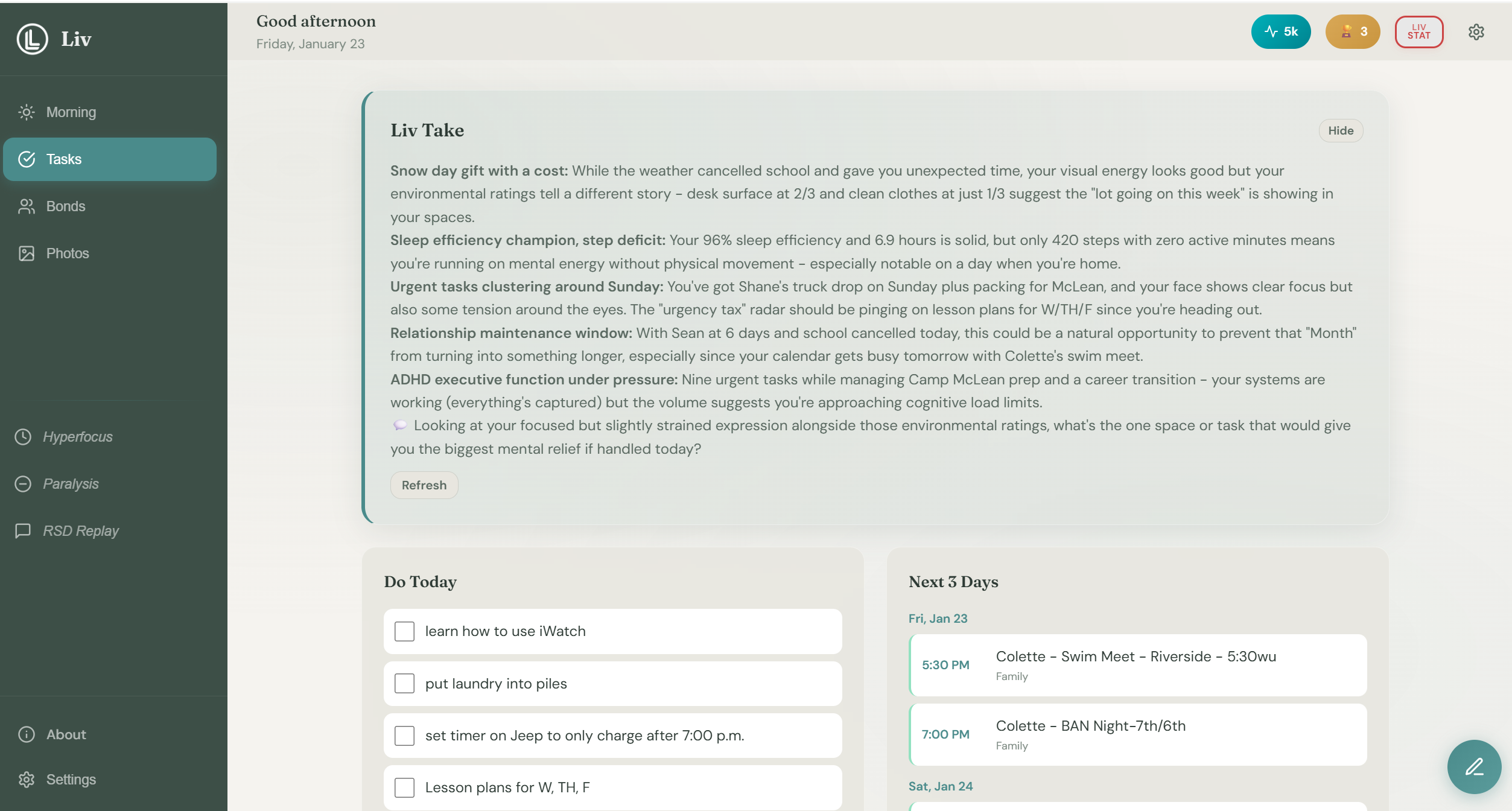 Liv: Build healthier habits with a personal wellness | BetaList