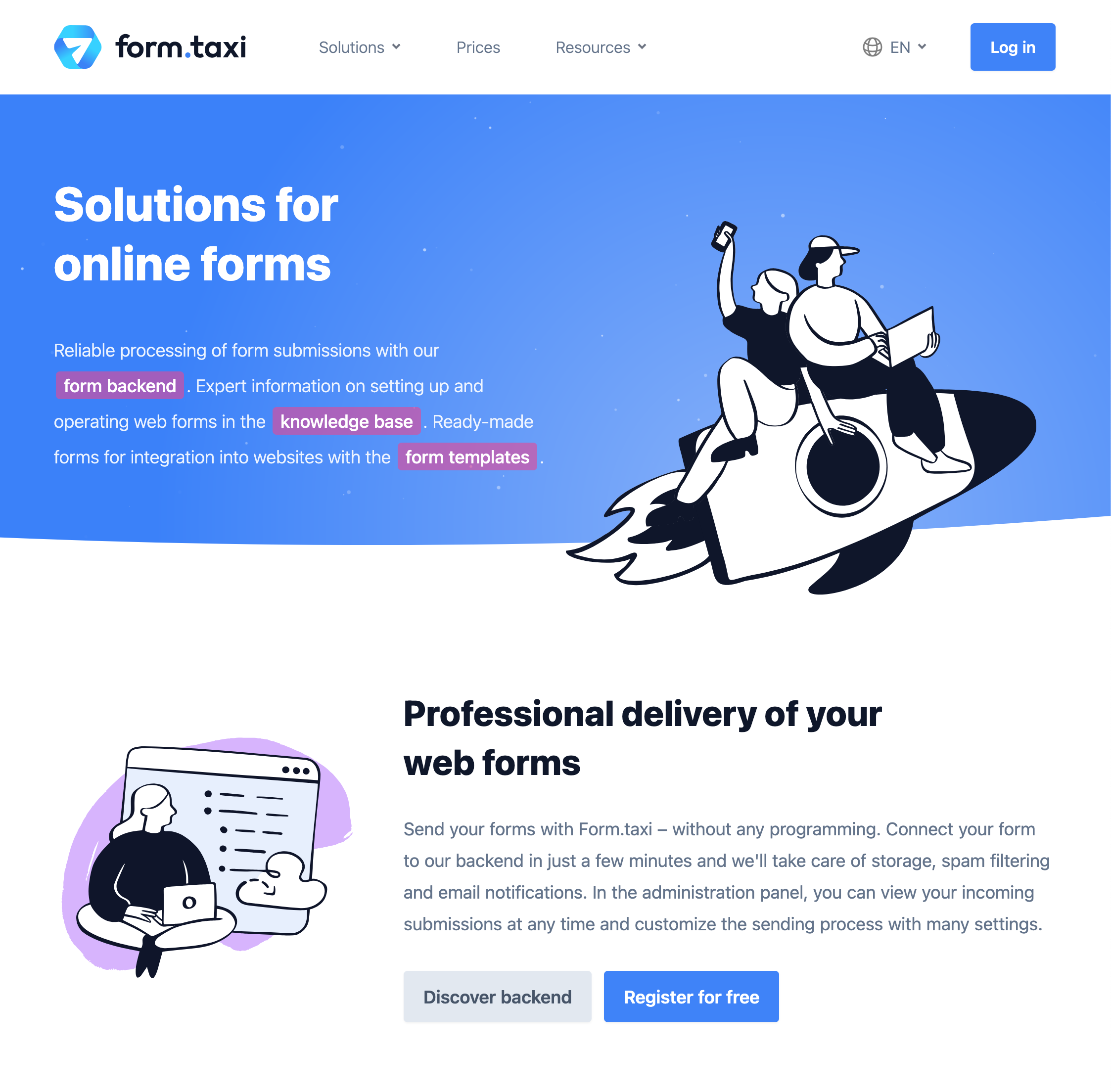 Form.taxi: Handle HTML forms submissions with ease | BetaList