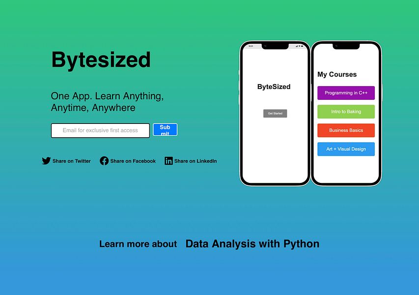 Bytesized: The app where you can learn anything, anywhere, | BetaList