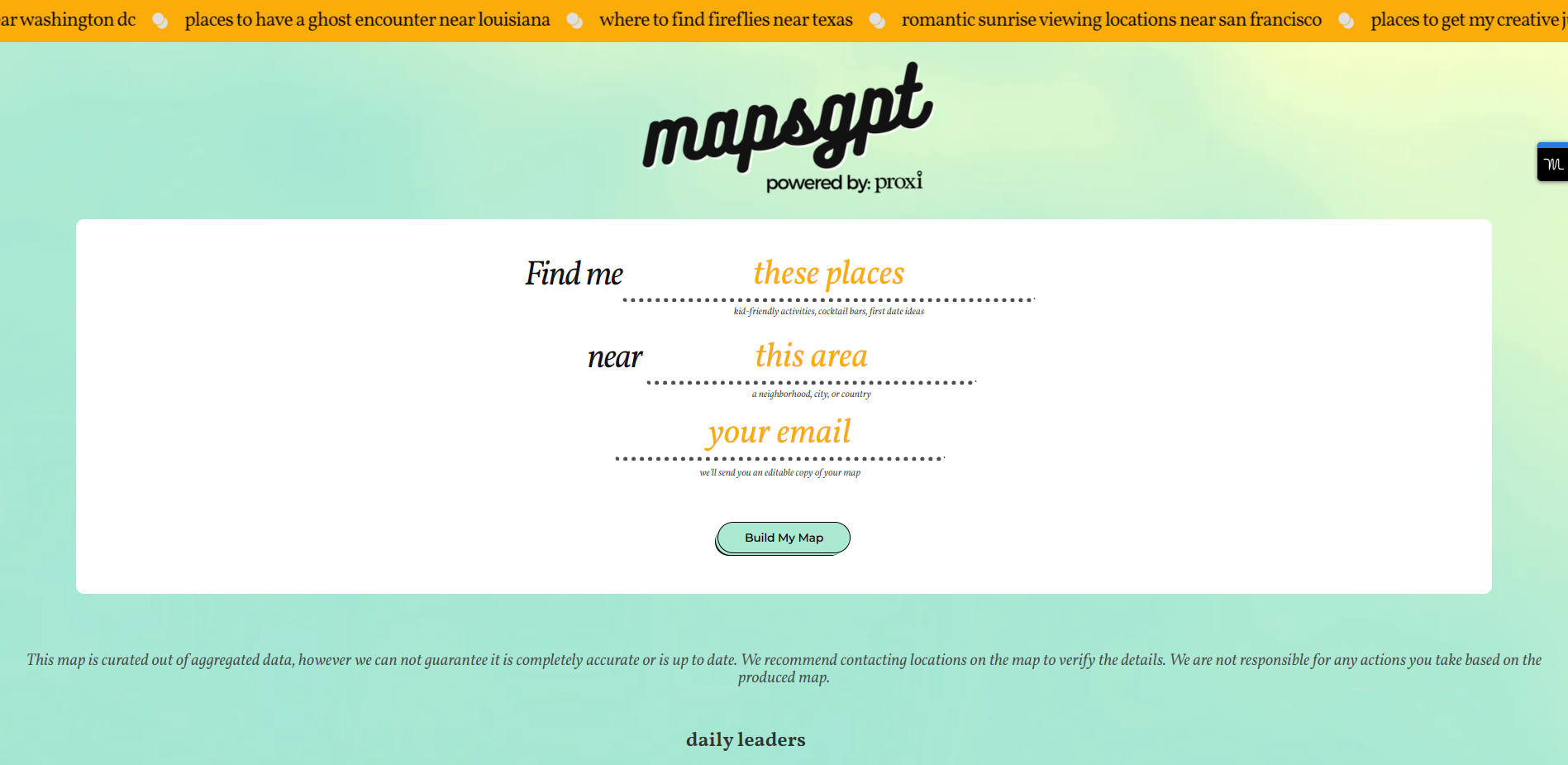 MapsGPT: Use AI to generate map content, A first of it's | BetaList