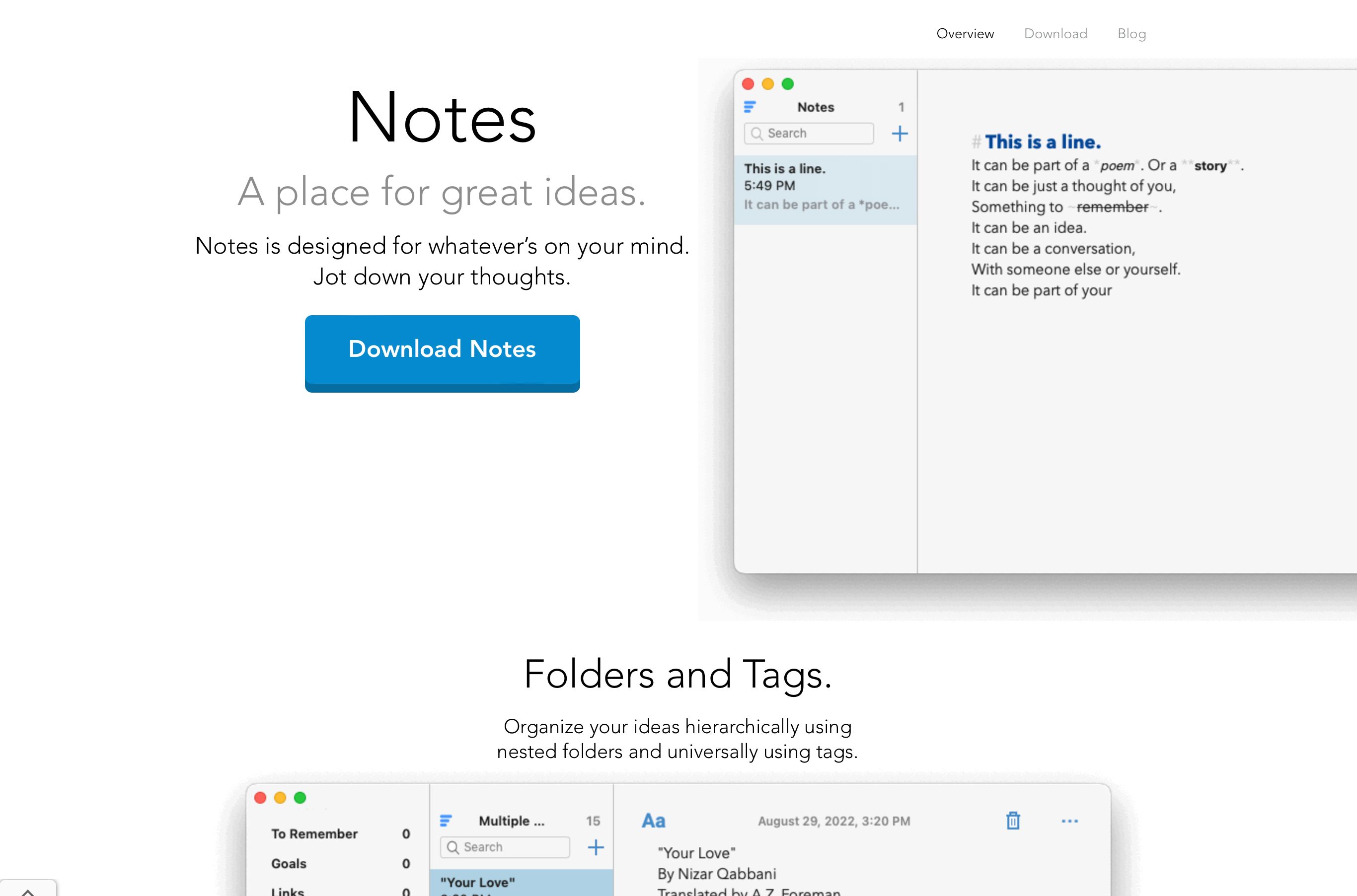 Notes: Fast, open-source and cross-platform note-taking app | BetaList