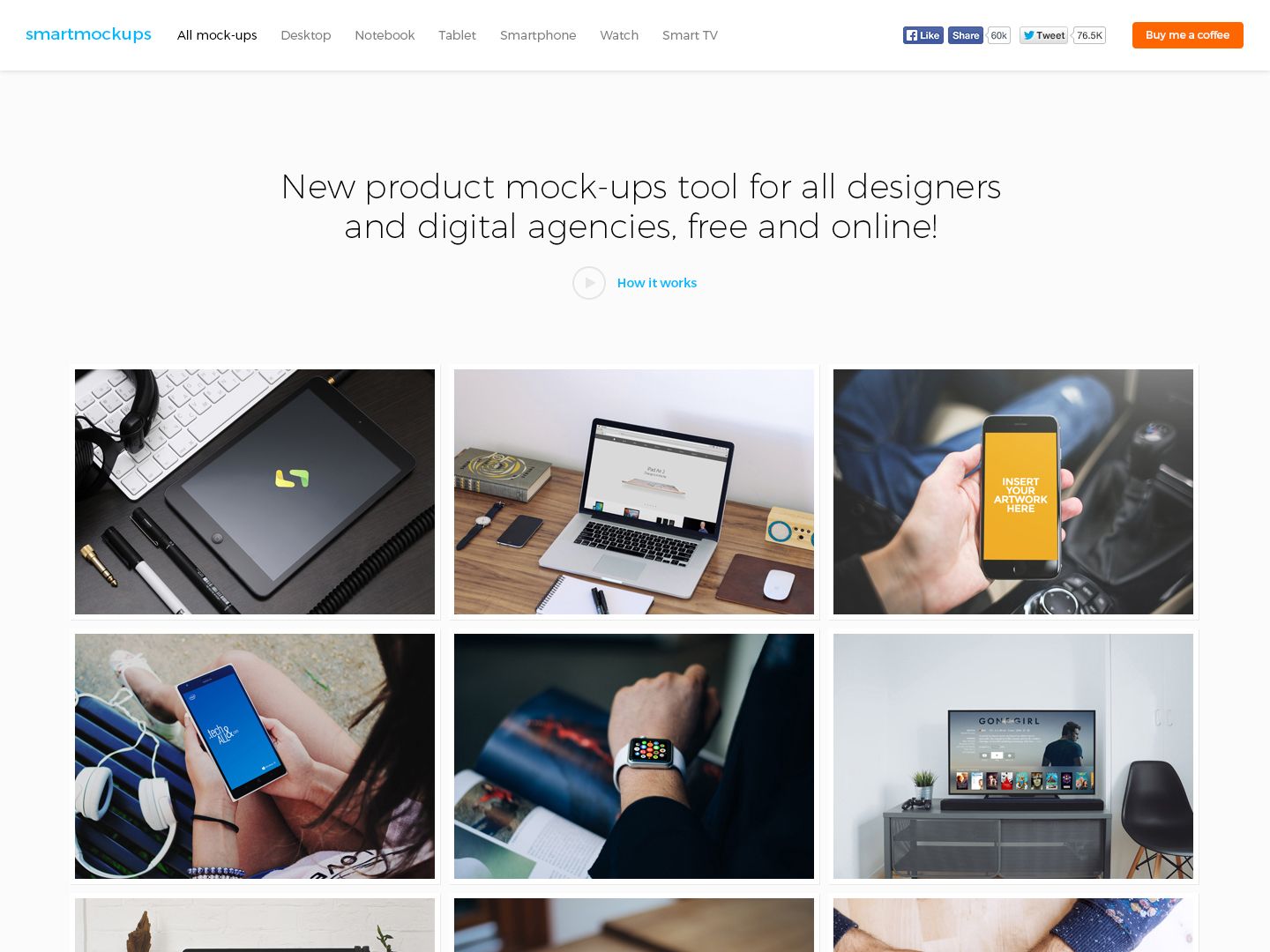 Smartmockups: New product mock-ups tool for designers, free | BetaList