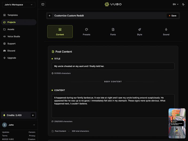 VUBO: Generate viral-ready videos in seconds | BetaList