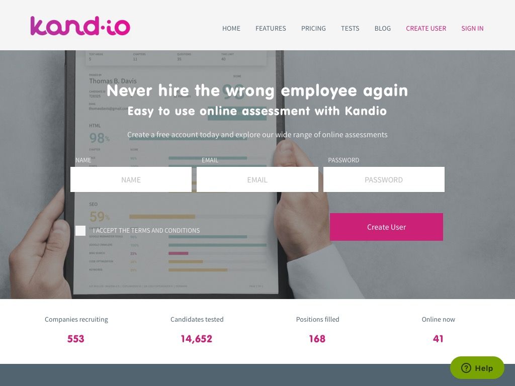 Kandio: Screen your candidates faster with online tests | BetaList