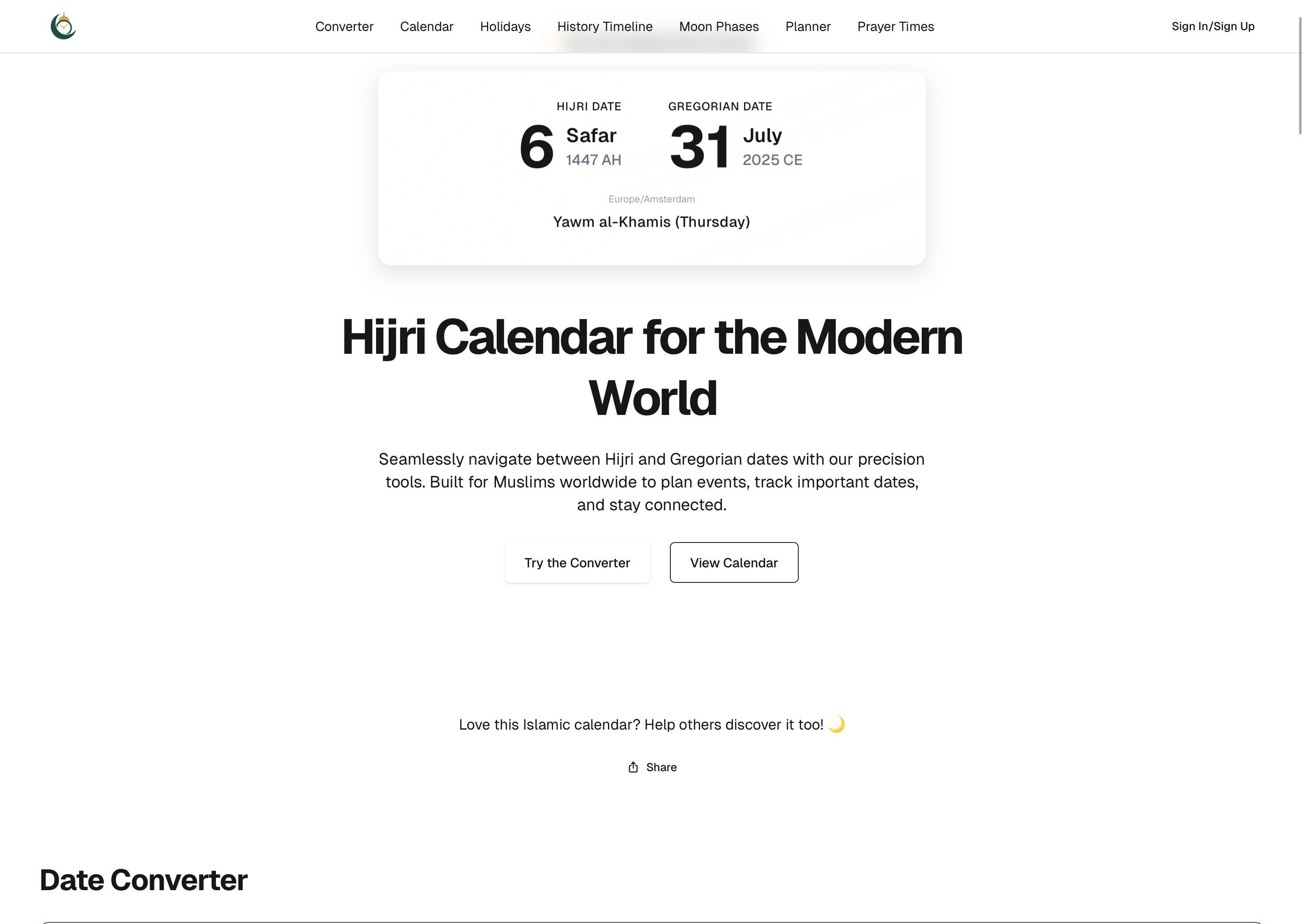Hijri calendar: Seamlessly convert Hijri and Gregorian | BetaList