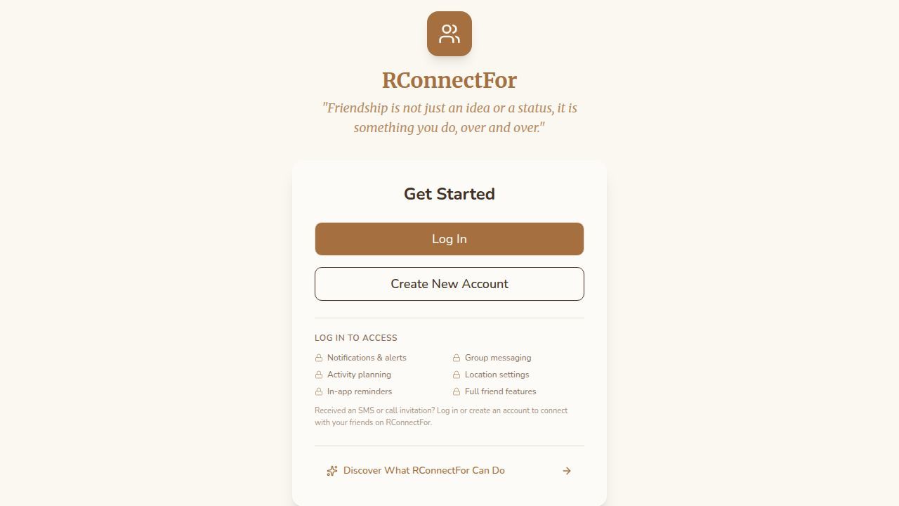 RConnectFor: Set goals, plan activities, and never lose | BetaList